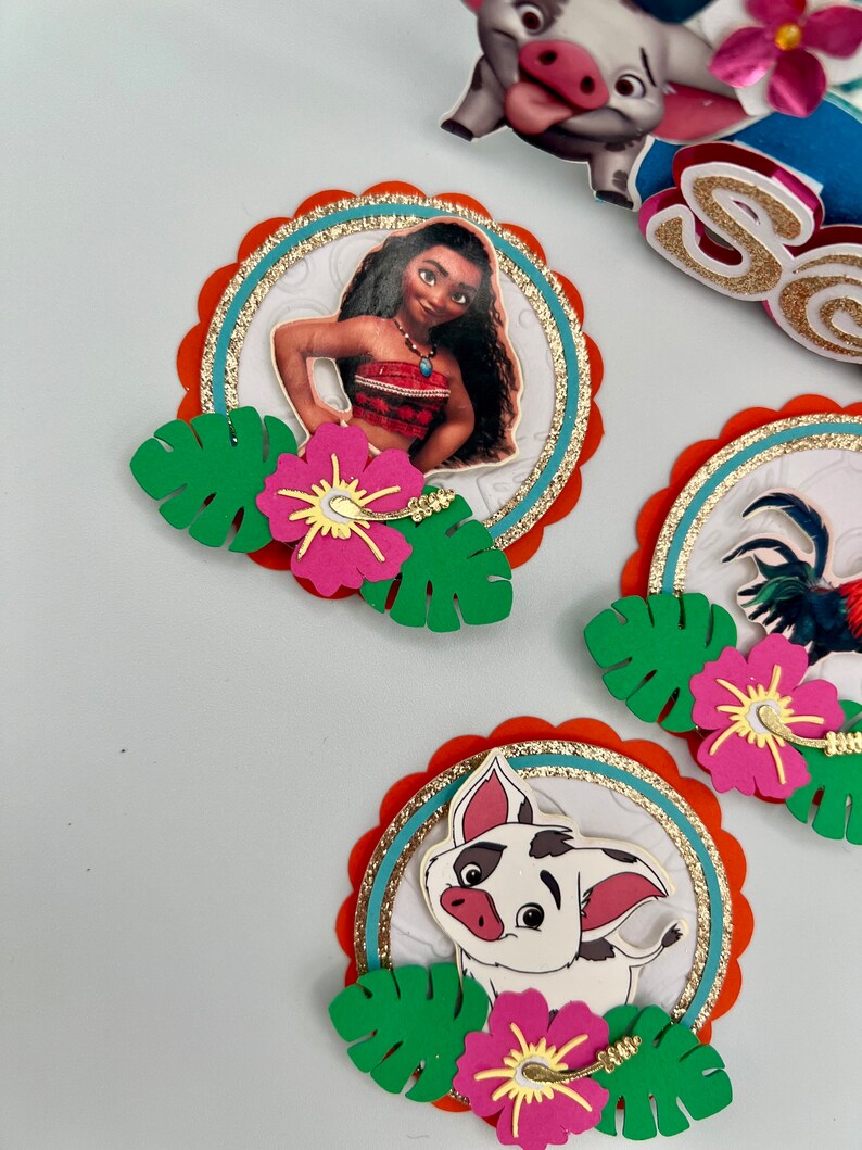 Moana Cake Topper: 3D Birthday Party Decoration With LED Lights - Etsy