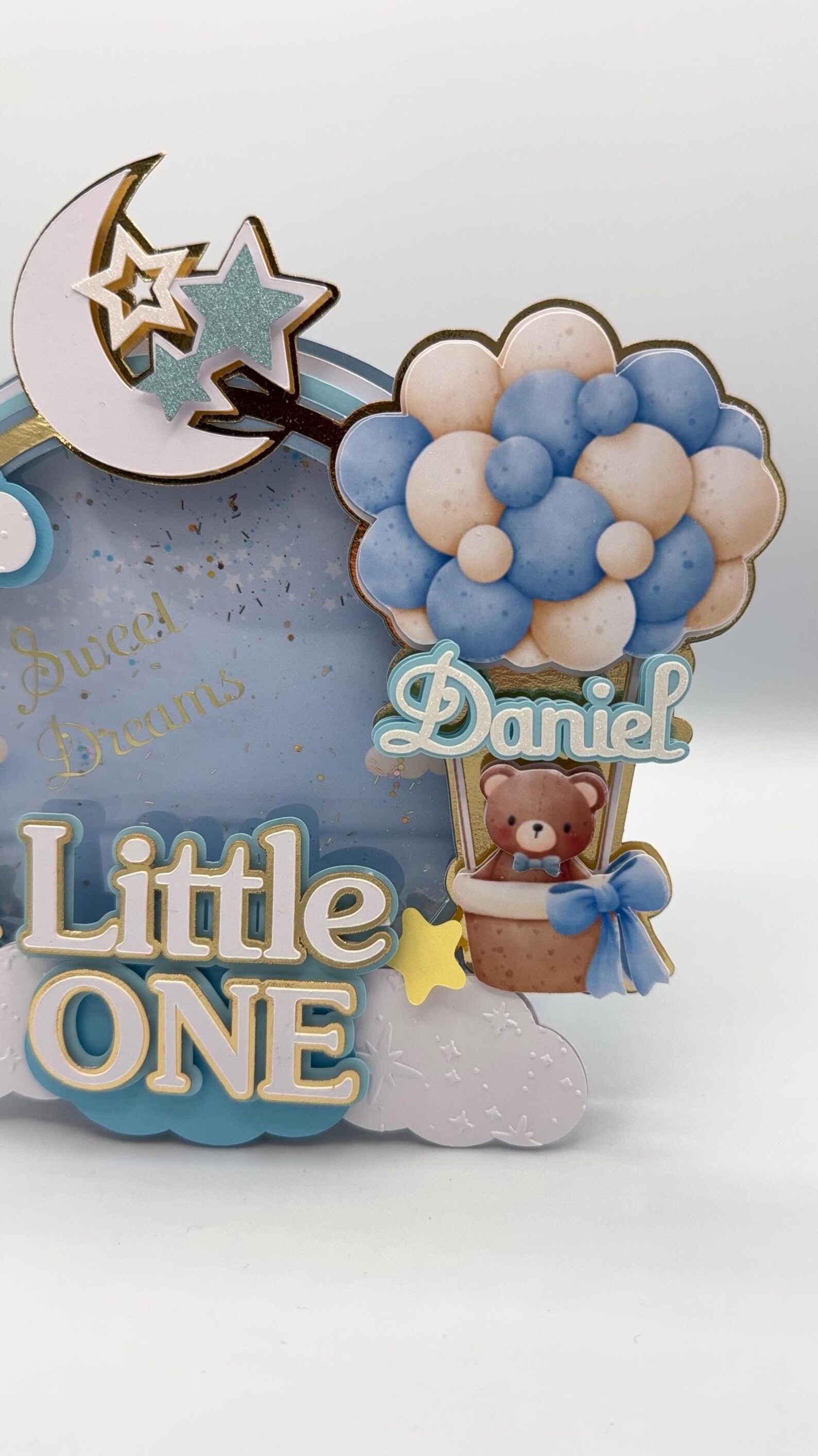 Baby Shower Cake Topper: 3D Party Decoration With LED Lights - Etsy