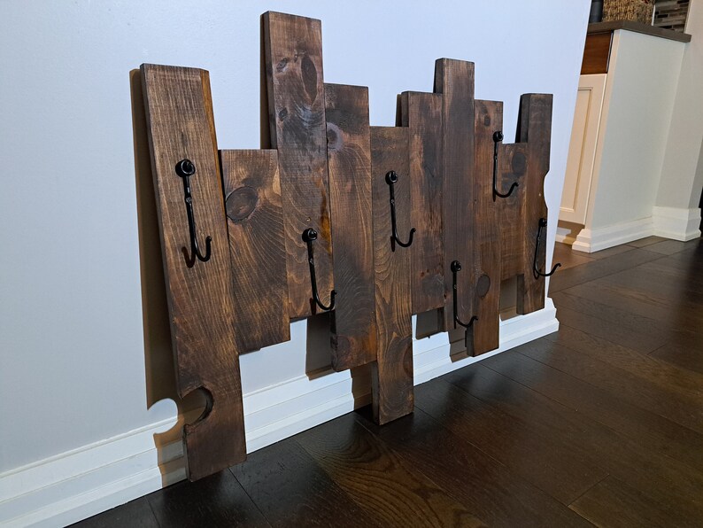 DIY Coat Rack Plans | Rustic Farm House Decor - Etsy