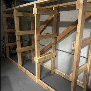DIY Tote Rack Plans: Garage & Basement Storage (102L) - Etsy