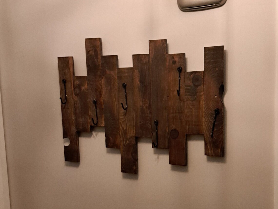 DIY Coat Rack Plans | Rustic Farm House Decor - Etsy