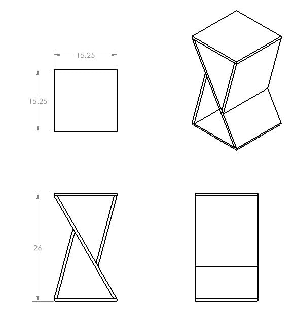 DIY Side Table Plans | Package Deal X2 Tables Plans | Modern Home Decor ...