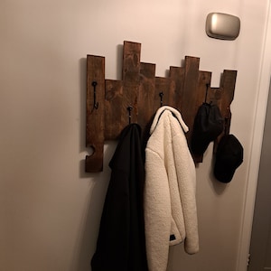 DIY Coat Rack Plans | Rustic Farm House Decor - Etsy