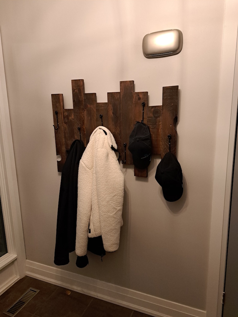 DIY Coat Rack Plans | Rustic Farm House Decor - Etsy