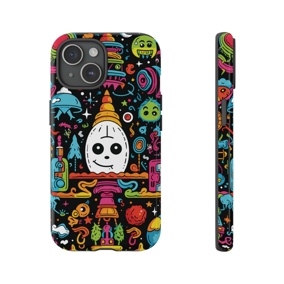 IPhone Case, Samsung Case, Google Pixel Case, Doodle Cartoon Phone Case ...