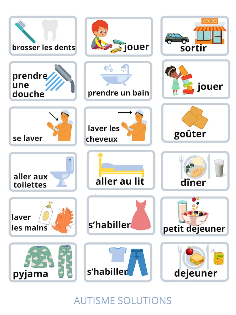 Visual Timetable, ASD Visual Supports, Visual Routines, , Organization ...