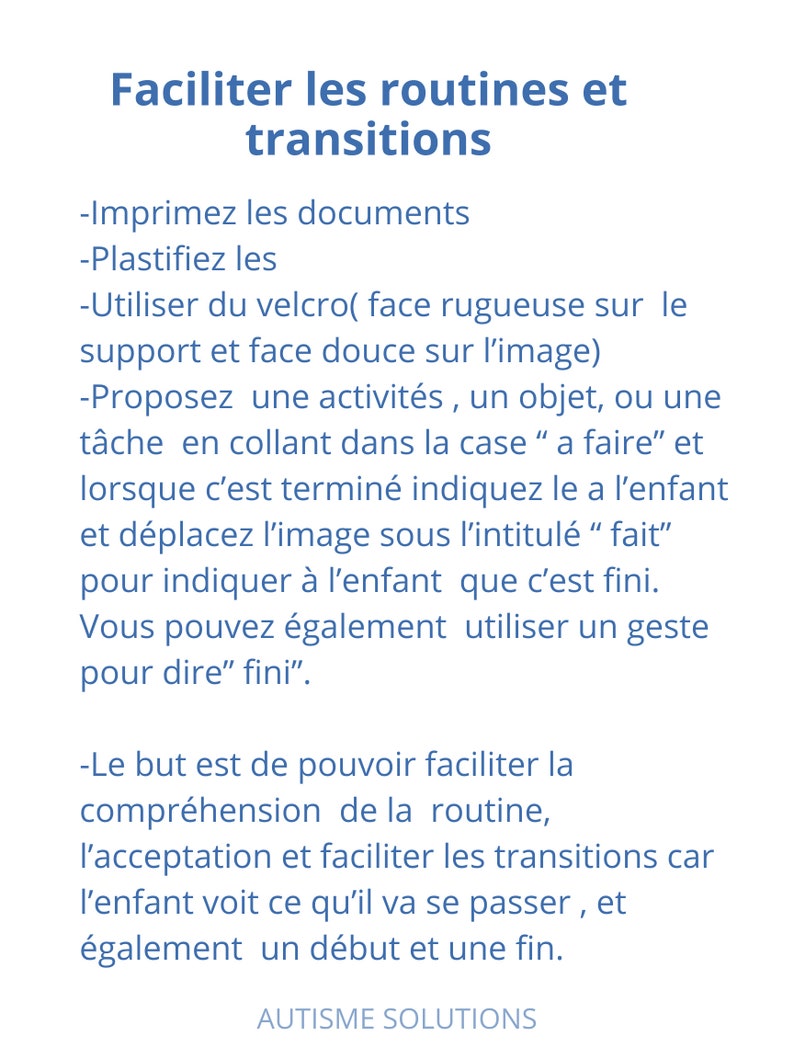Visual Timetable, ASD Visual Supports, Visual Routines, , Organization ...