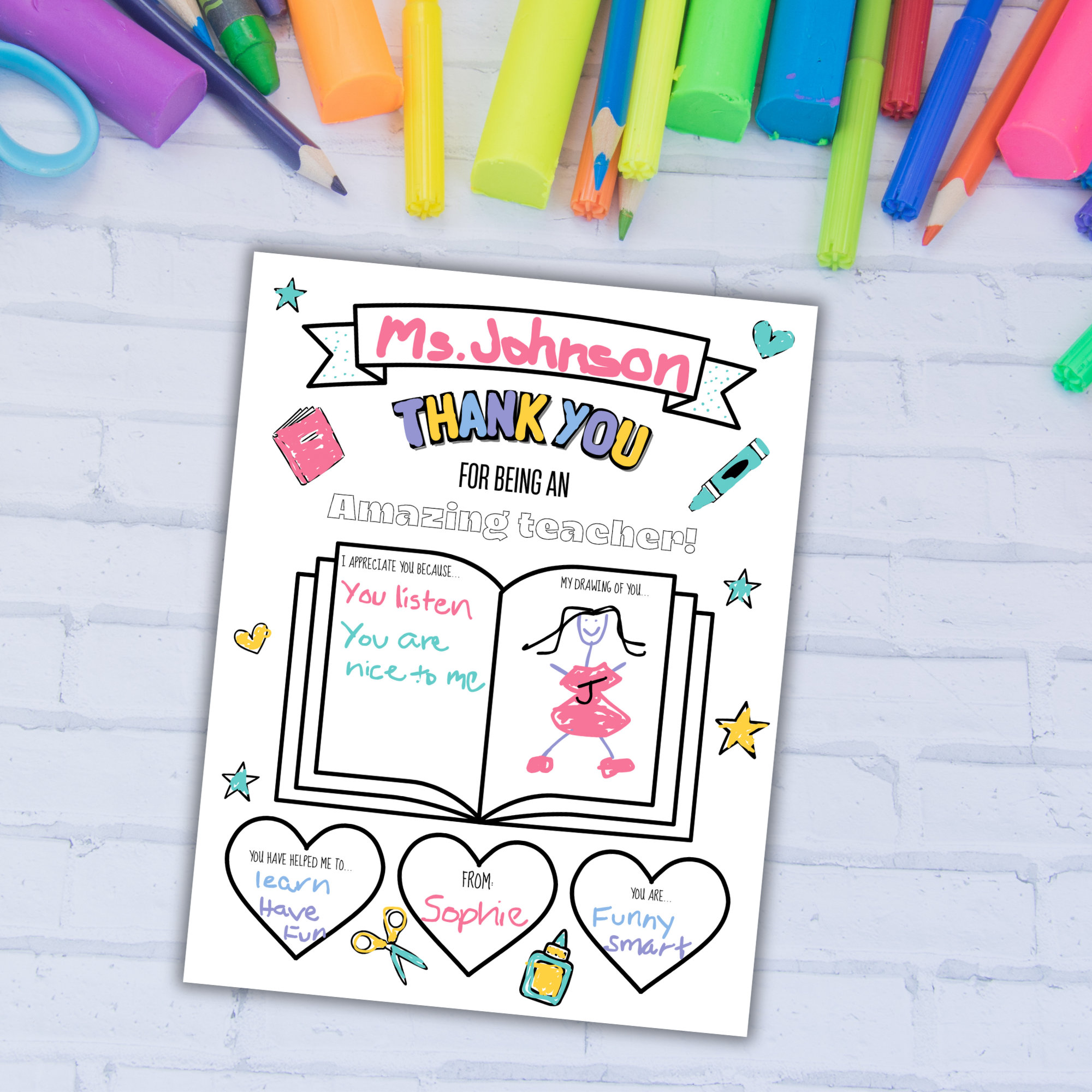 Teacher Appreciation Week Printable, Teacher Thank You Color Sheet ...