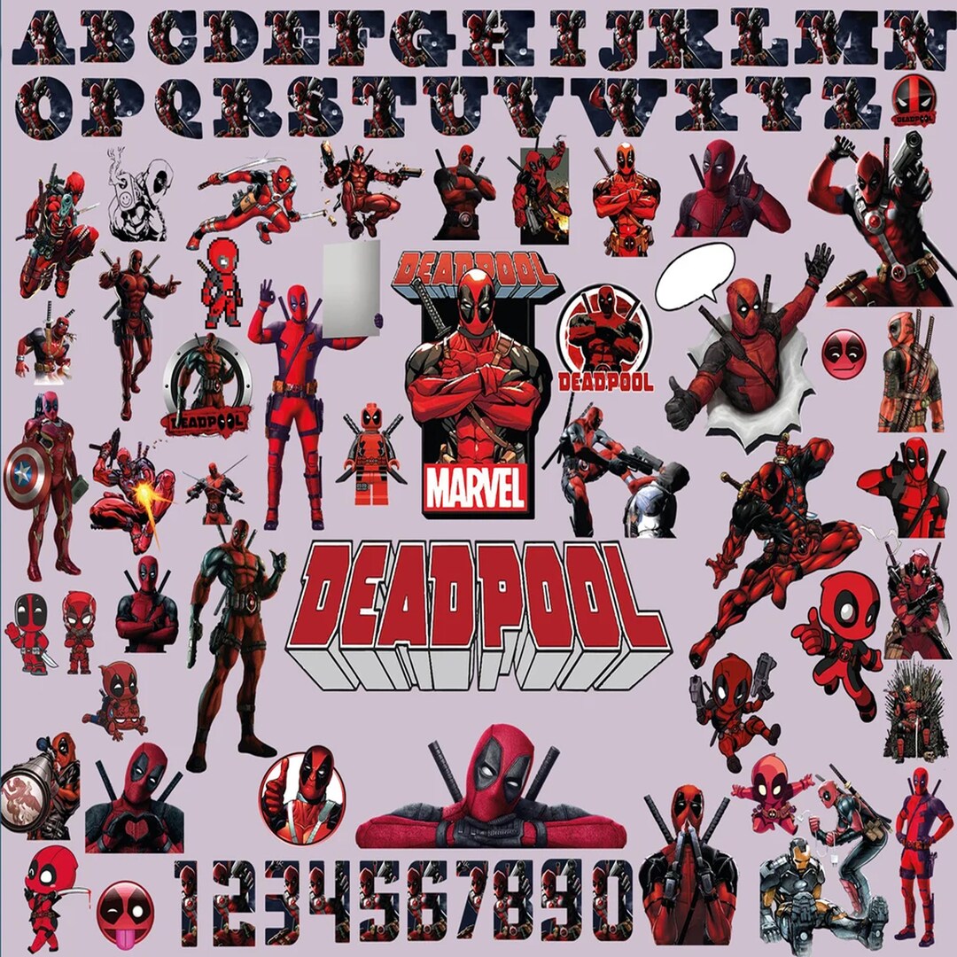 200 Dead Pool SVG-PNG-PDF Files Bundle, Deadpoool Svg Bundle, Deadp.ool ...