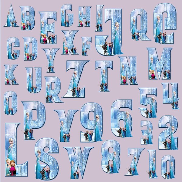 Frozen Alphabet - Etsy