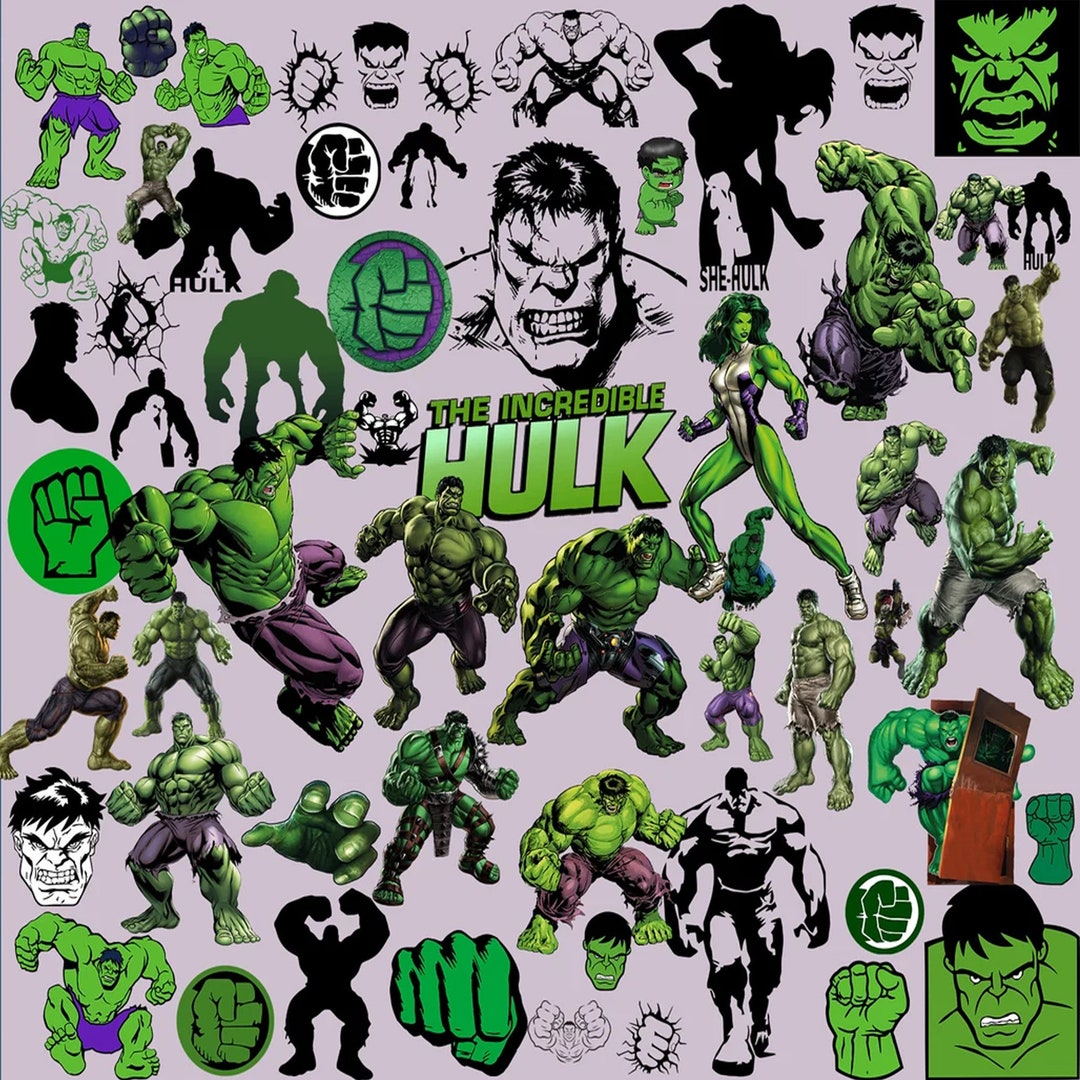 200 Files the Hulk SVG-PNG-PDF Bundle,the Hulk Letters Png, Bruce ...