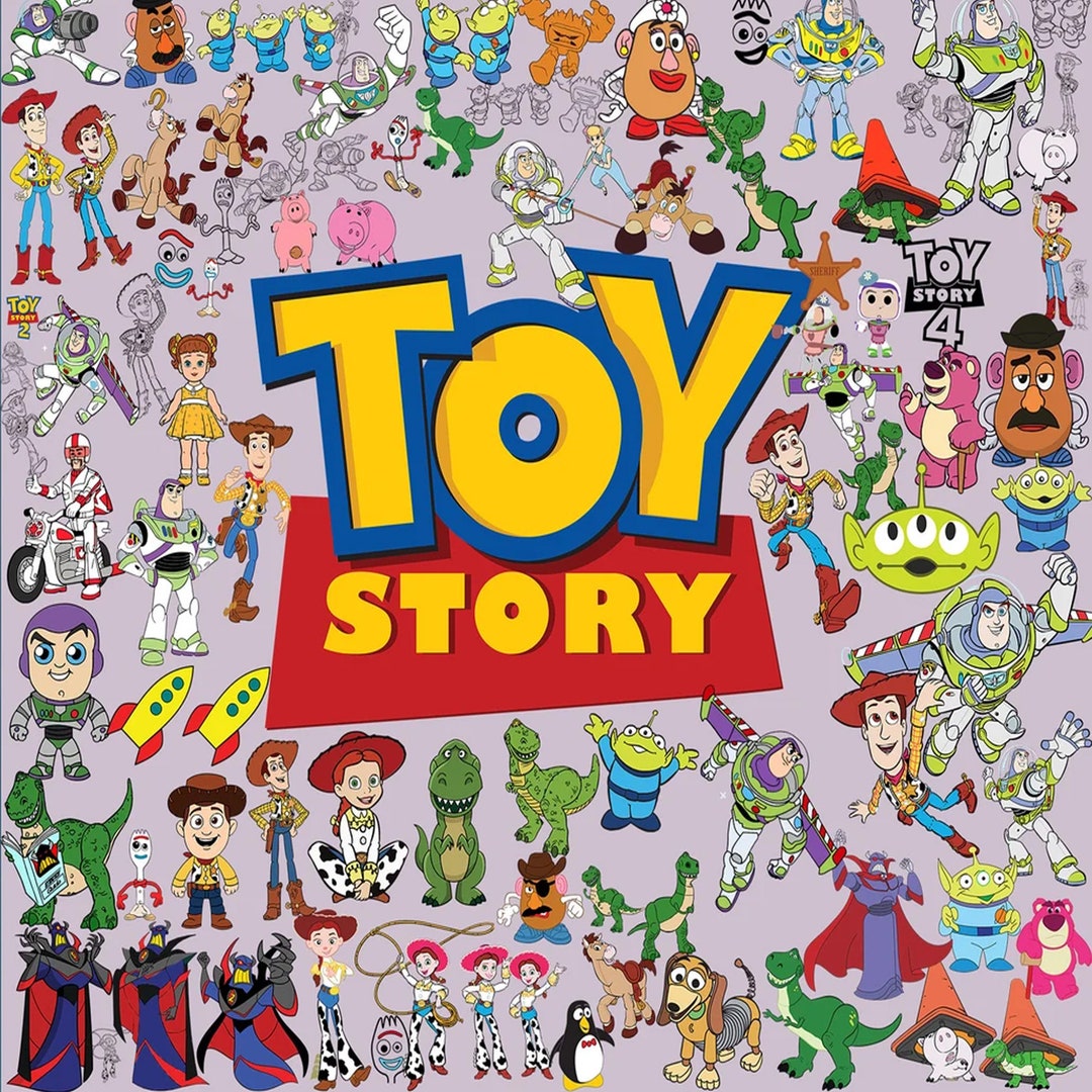 Toy Story SVG-PNG-PDF Bundle, Toy Story Layered Svg, Toy Story Svg Cut ...