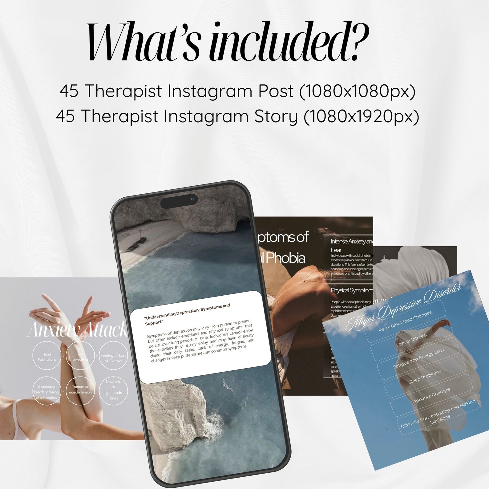 Therapist Instagram Templates, Psychologist Social Media, Mental Health ...