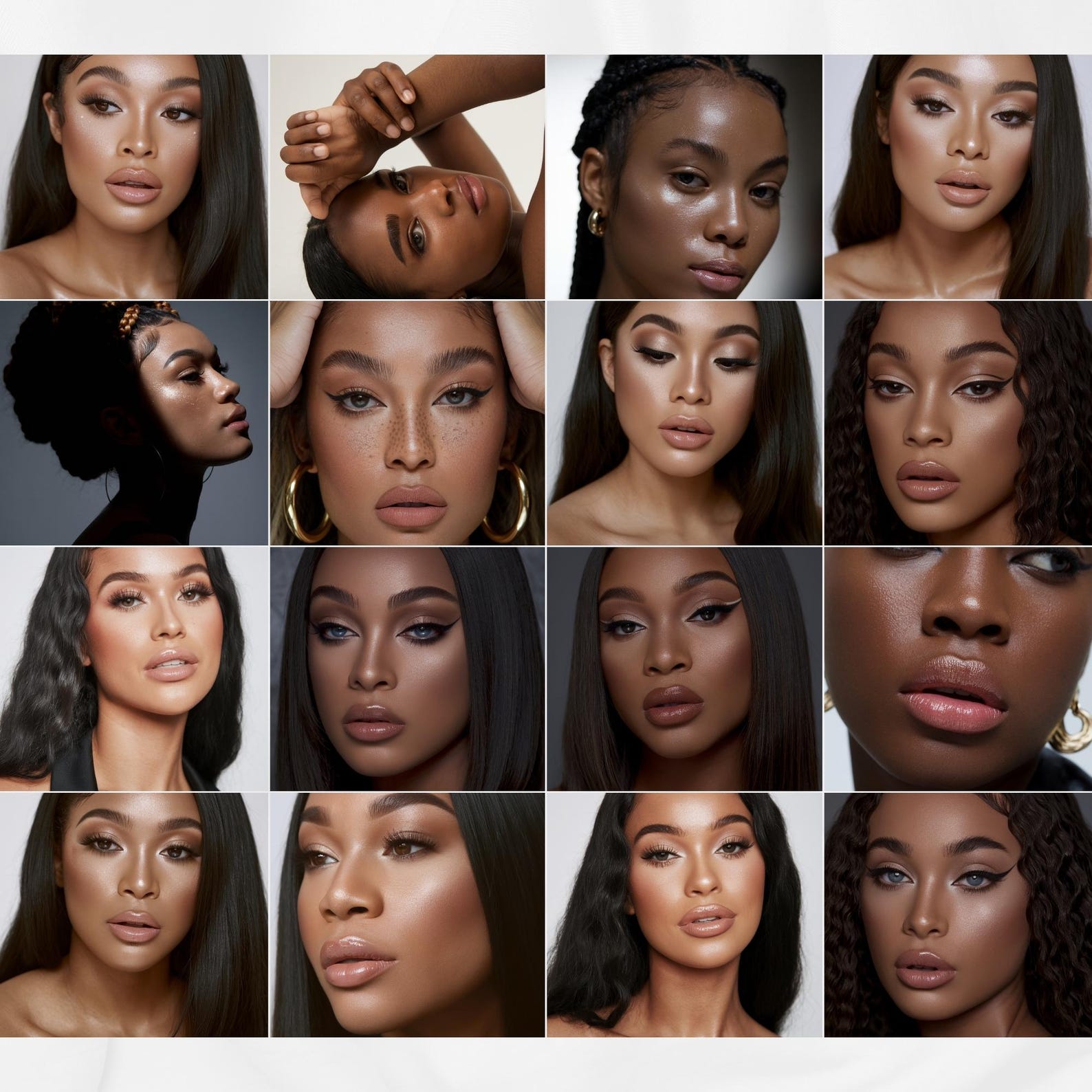 Melanin Faceless Stock Photos, MRR-PLR Stock Photos, Skincare Stock ...