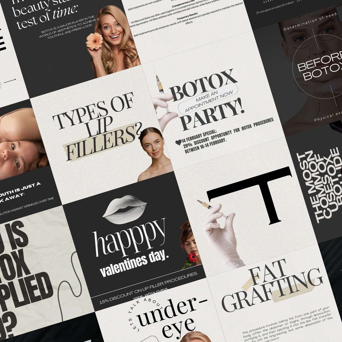 Botox and Filler Instagram Templates, Nurse Injector Templates ...