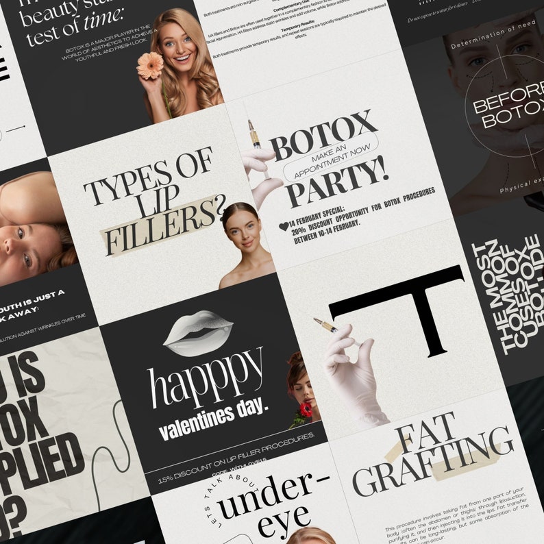 Botox and Filler Instagram Templates, Nurse Injector Templates ...