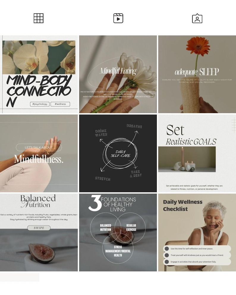 Wellbeing Coach Instagram Templates, Wellness Coach, Holistic Coach ...