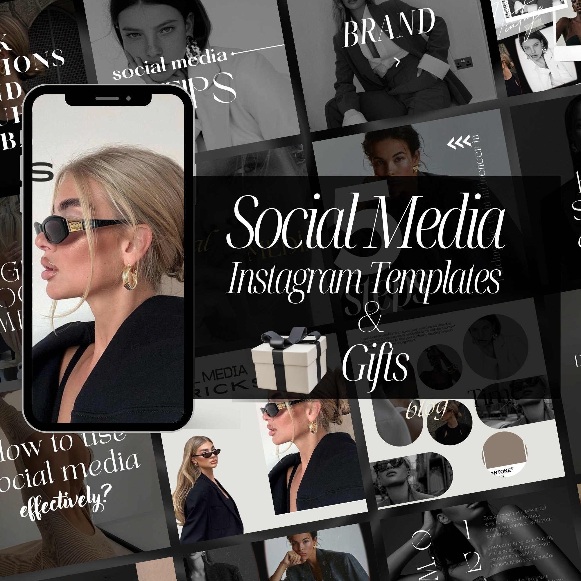 Social Media Instagram Templates, Instagram Content Templates, Social ...