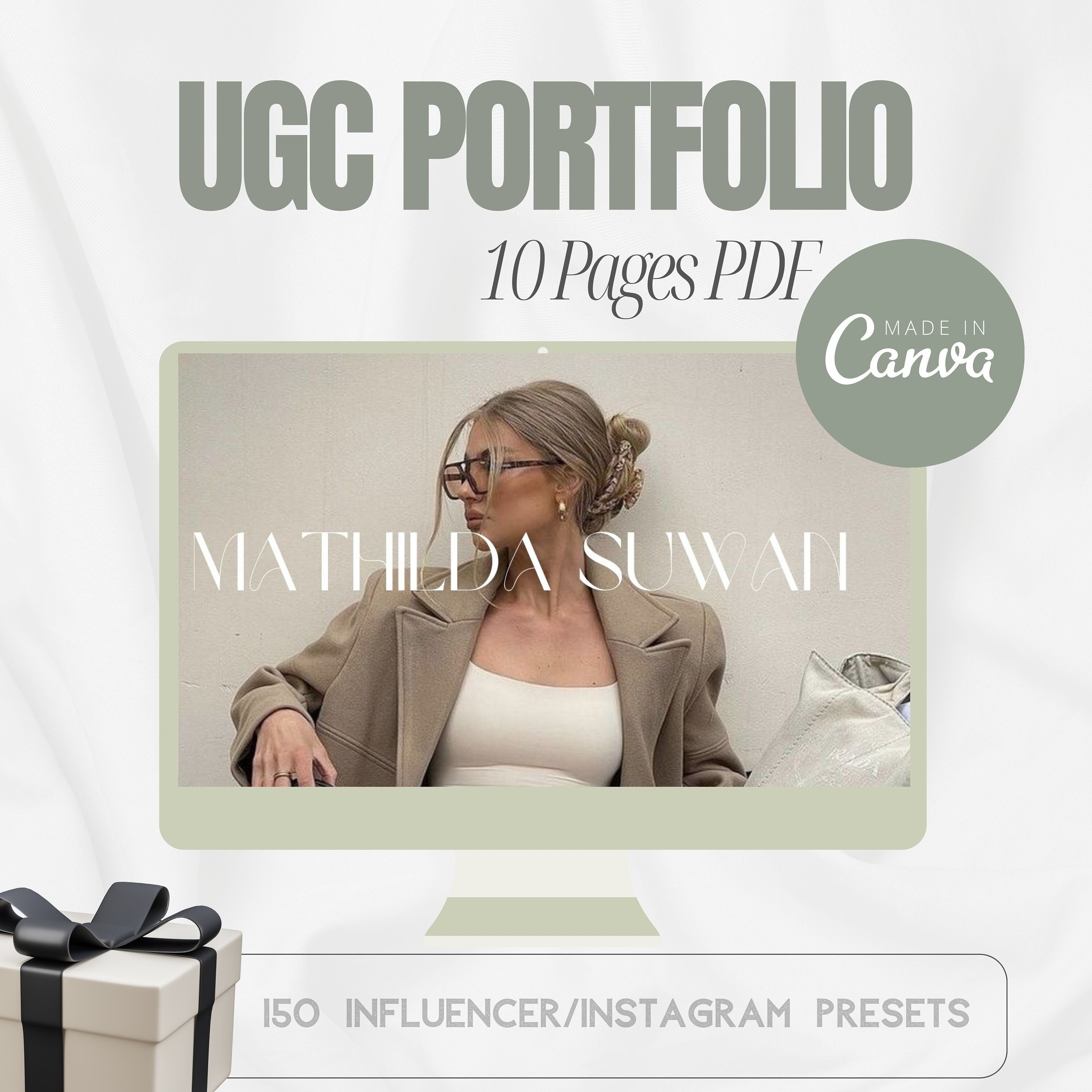 UGC Portfolio, Portfolio Template, UGC Creator, UGC Website, Content ...