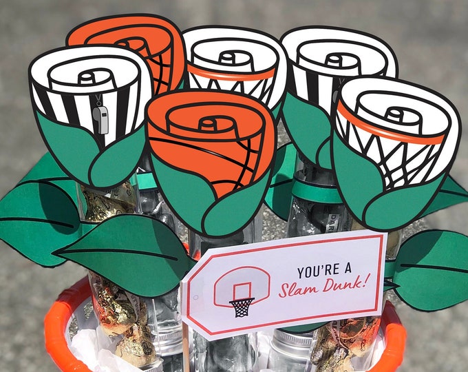 DIY Basketball Bouquet / Gift for Him / Basketball Valentine ...