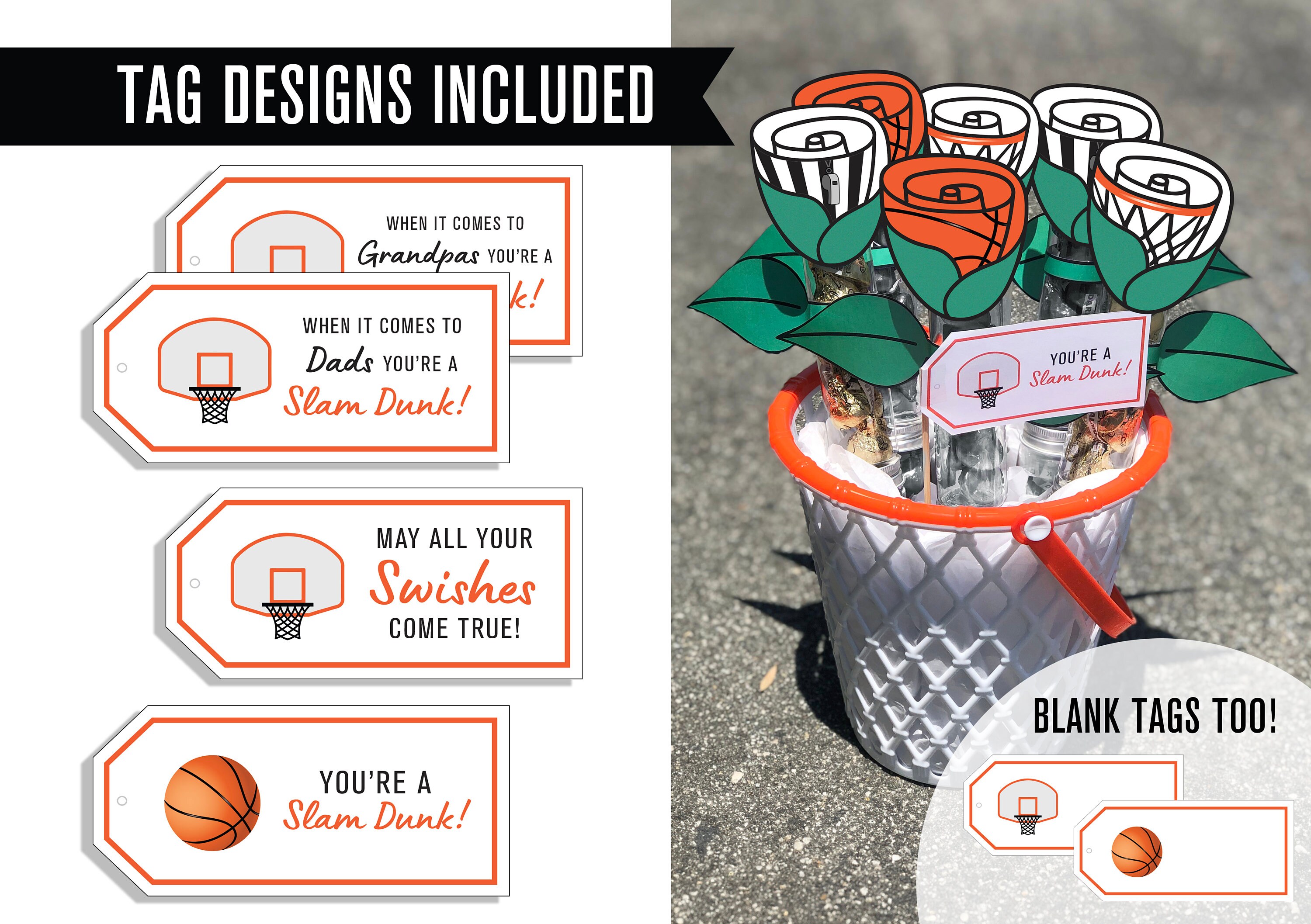 DIY Basketball Bouquet / Gift for Him / Basketball Valentine ...