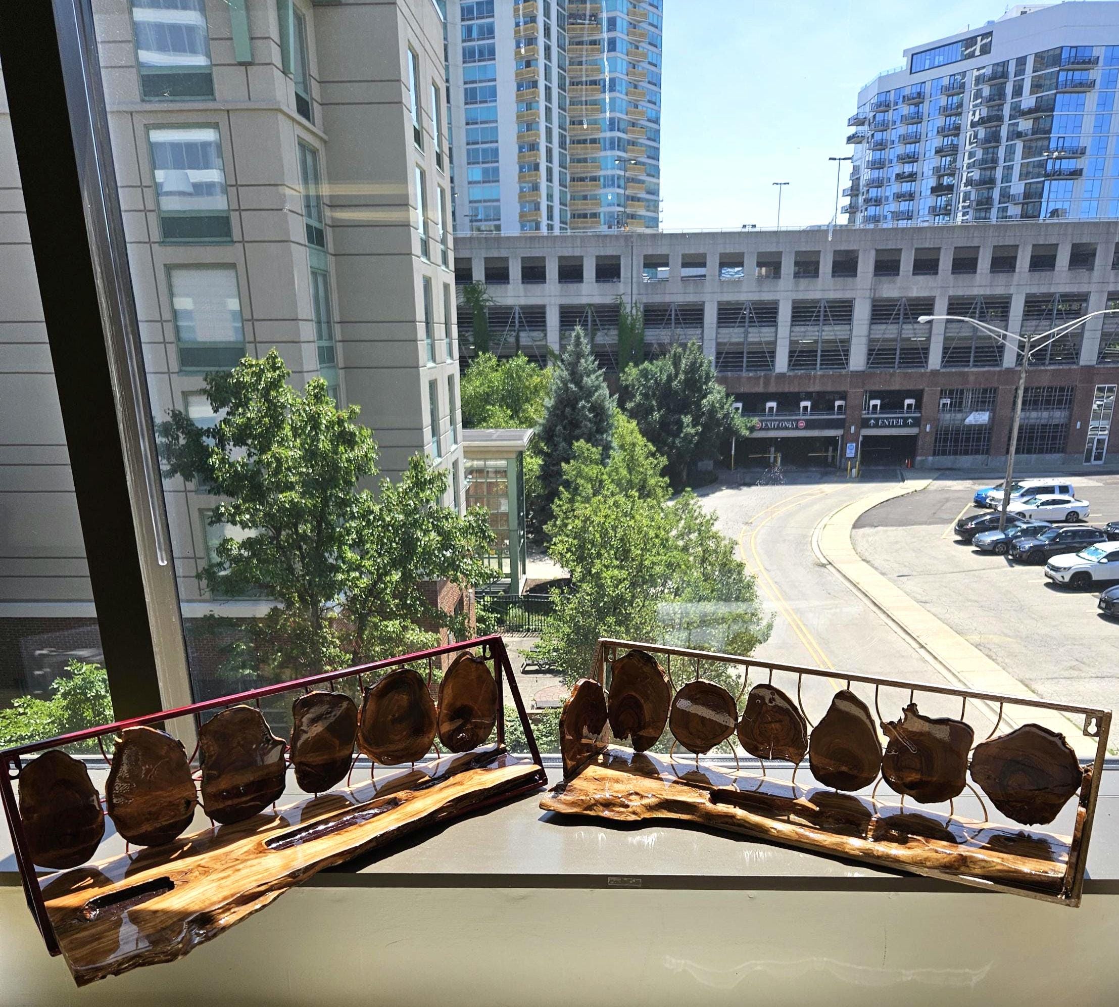 Shelves Exotic Olive Tree Slub and Costers. Handmadesolid Hard Wood ...