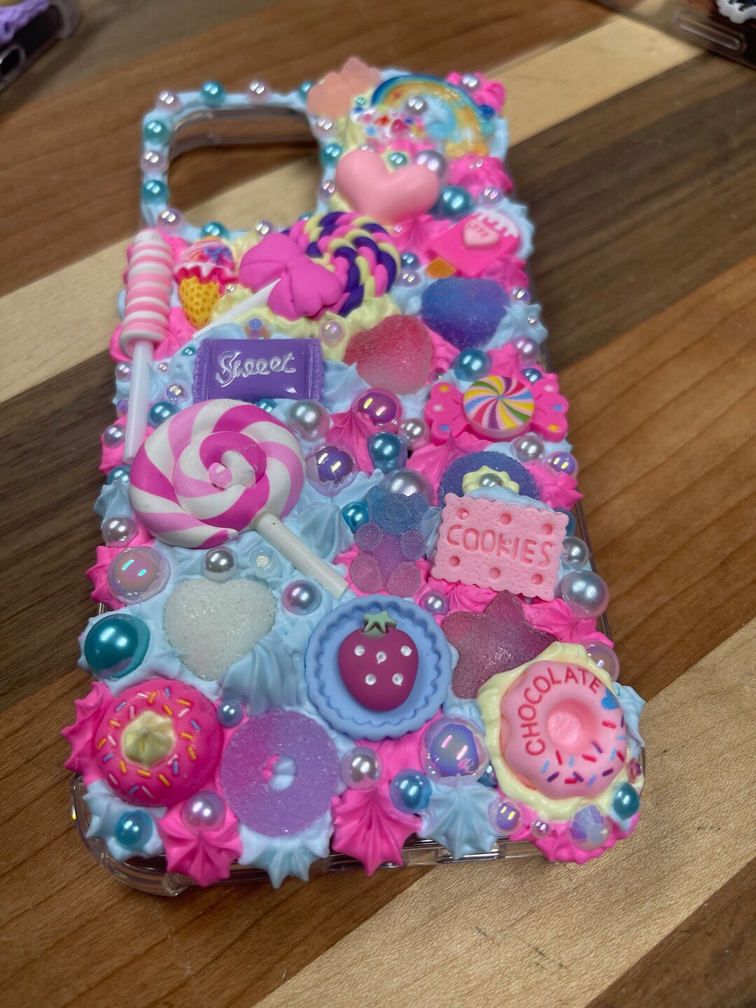 Kawaii Decoden Case, Creamy iPhone Case, Sweet Candy Phone Case, Jelly ...