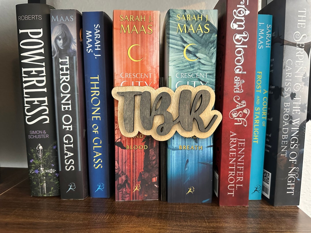 To Be Read Bookshelf Decor, TBR Sign, Library Sign, Bookshelf ...
