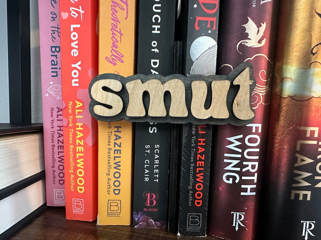 Smut Bookshelf Decor, Smut Sign, Library Sign, Bookshelf Decoration ...