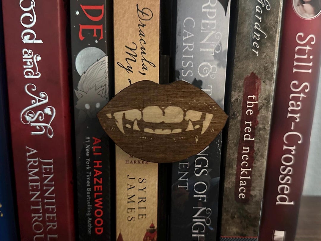 Vampire Book Sign, Vampire Plaque, Vampire Teeth, Dracula Sign ...