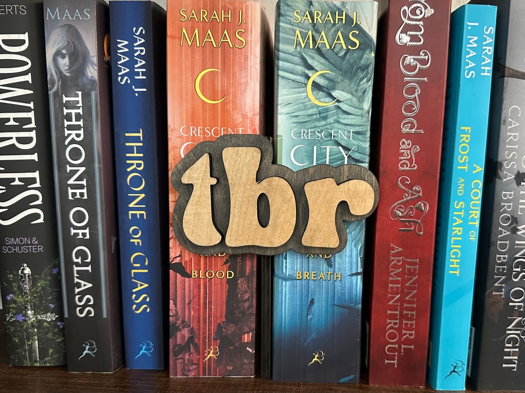 To Be Read Bookshelf Decor, TBR Sign, Library Sign, Bookshelf ...