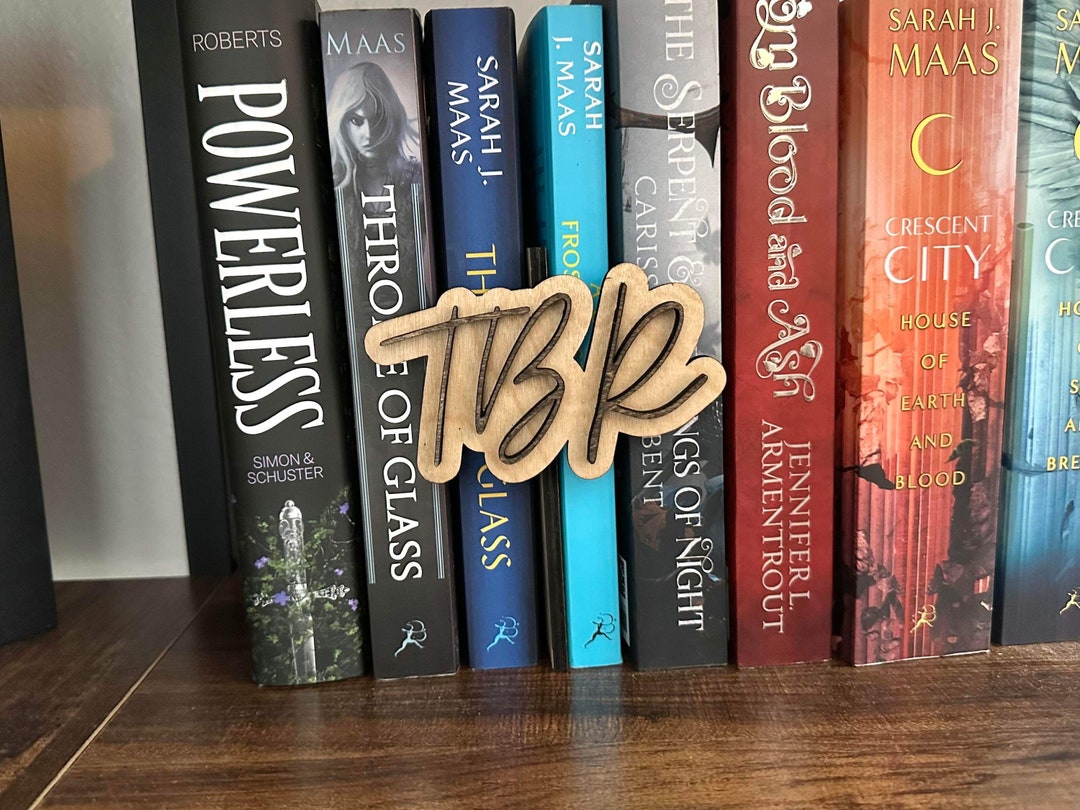 To Be Read Bookshelf Decor, TBR Sign, Library Sign, Bookshelf ...