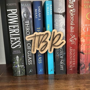 To Be Read Bookshelf Decor, TBR Sign, Library Sign, Bookshelf ...