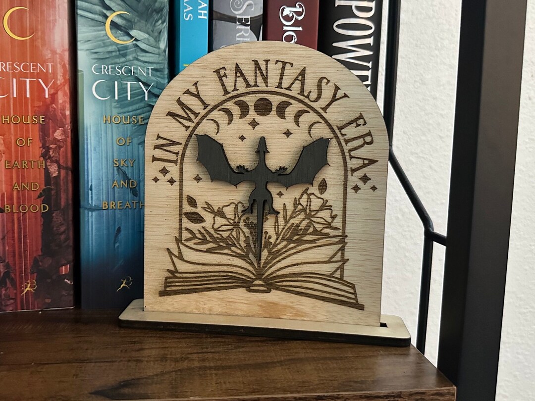 Fantasy Era Bookshelf Sign, Bookish Gift, Book Decor, Fantasy Book ...