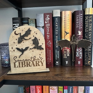Dragon Personalized Library Sign, My Library Sign, Book Sign, Bookish ...