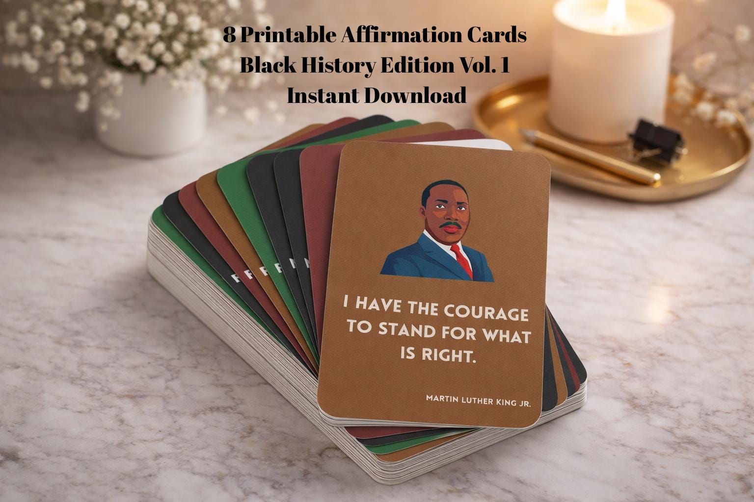Black History Affirmation Cards | Classroom Decor (digital Download) - Etsy