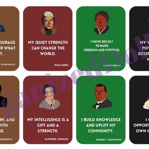 Black History Affirmation Cards | Classroom Decor (digital Download) - Etsy