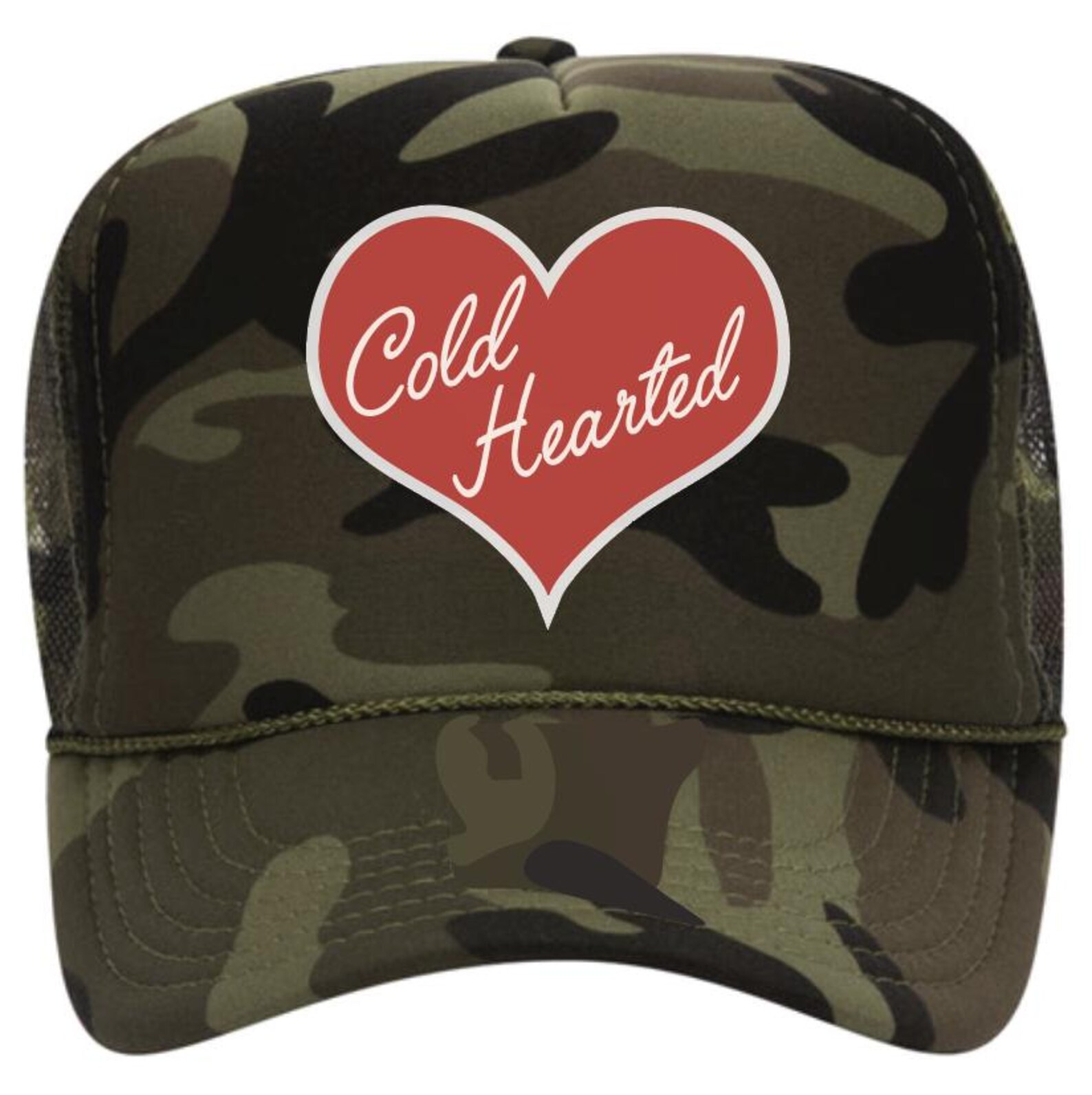 Cold Hearted Camo Trucker Hat, Valentine's Day Hat, Gift for Her - Etsy