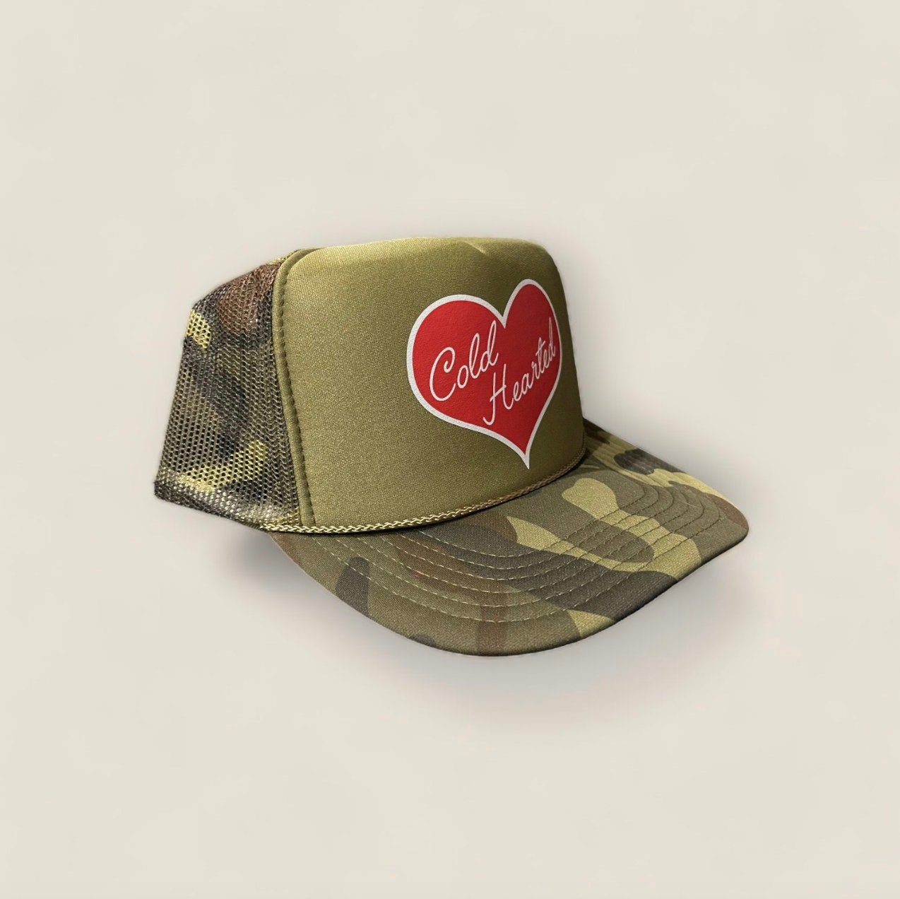 Cold Hearted Camo Trucker Hat, Valentine's Day Hat, Gift for Her - Etsy