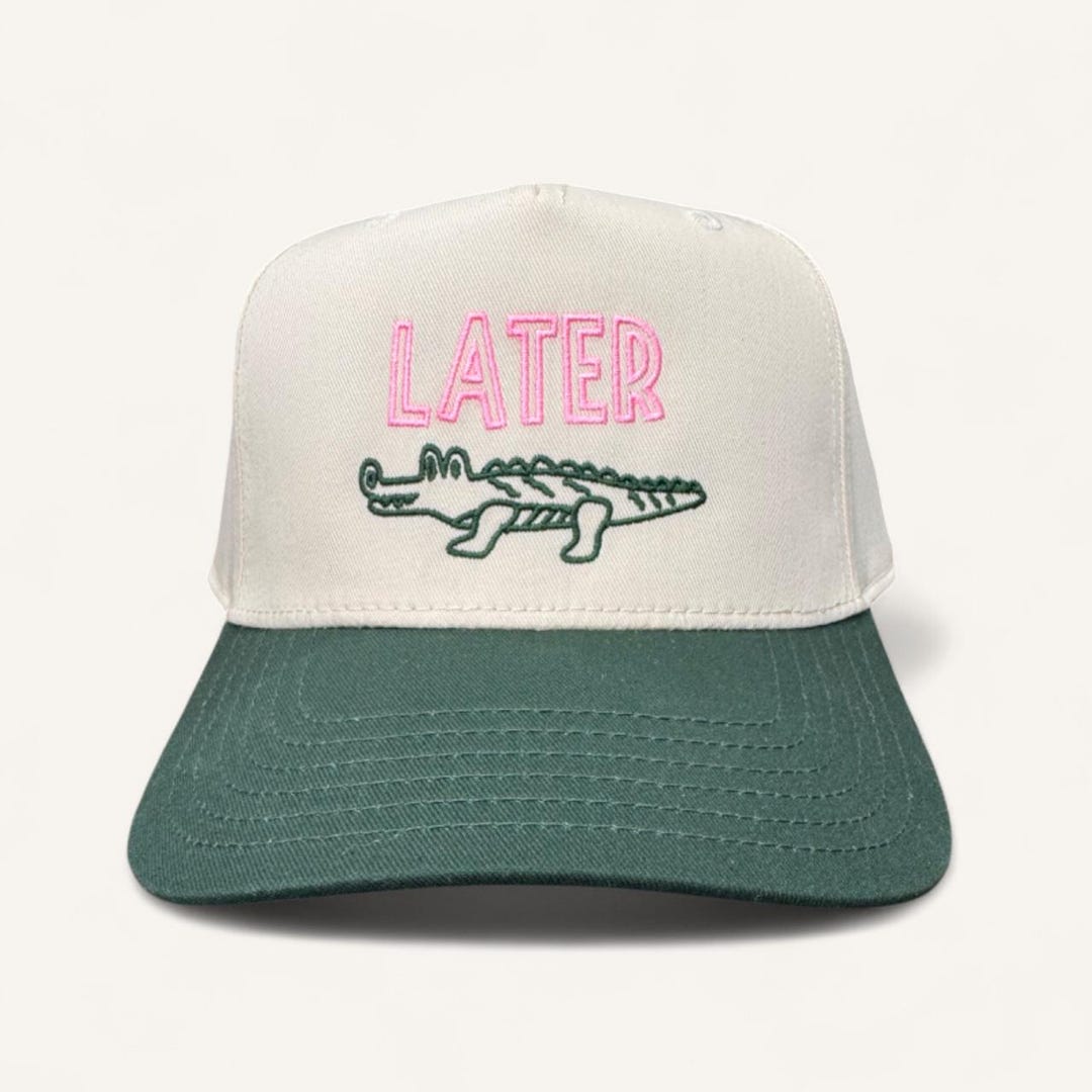 Later Gator Canvas Trucker Hat - Etsy