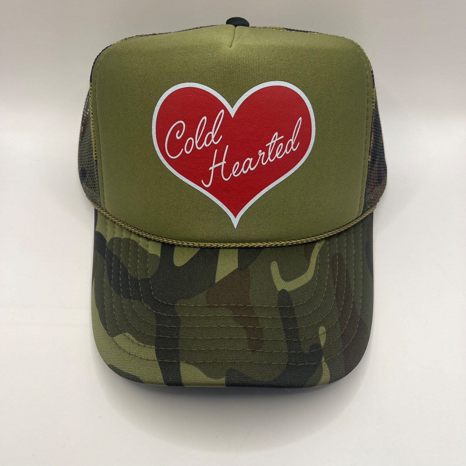 Cold Hearted Camo Trucker Hat, Valentine's Day Hat, Gift for Her - Etsy