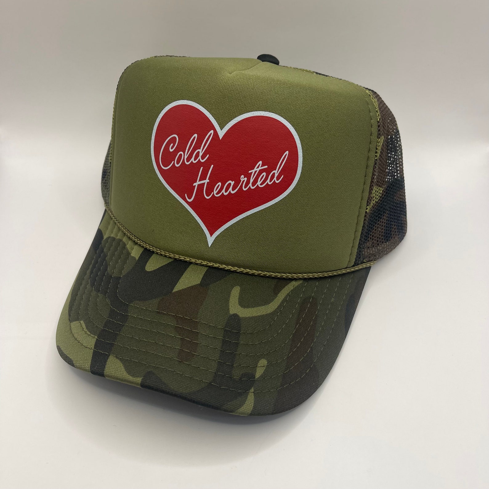 Cold Hearted Camo Trucker Hat, Valentine's Day Hat, Gift for Her - Etsy