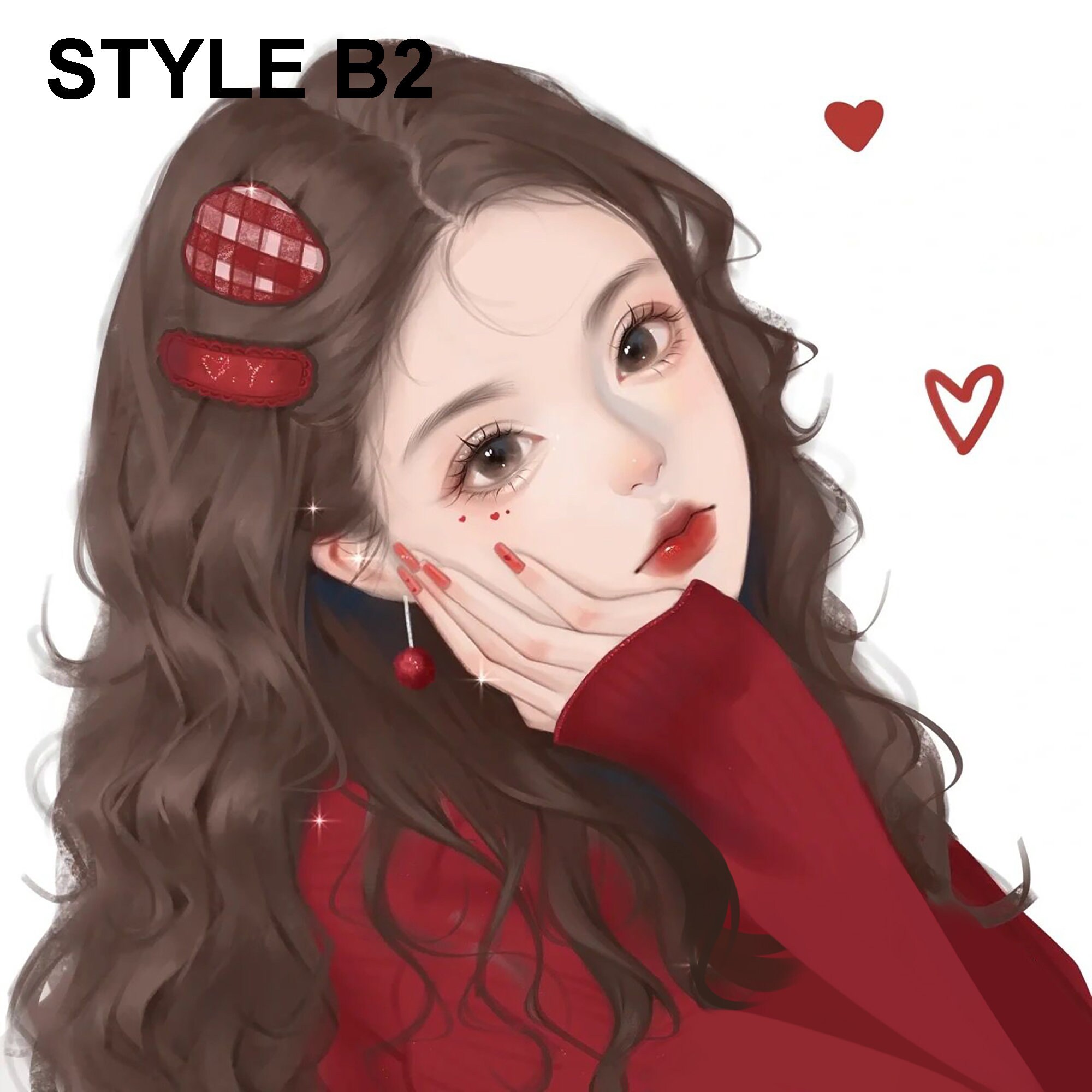 Custom Hand Drawn Anime Style Portraits, Portraits From Photo, Drawing ...