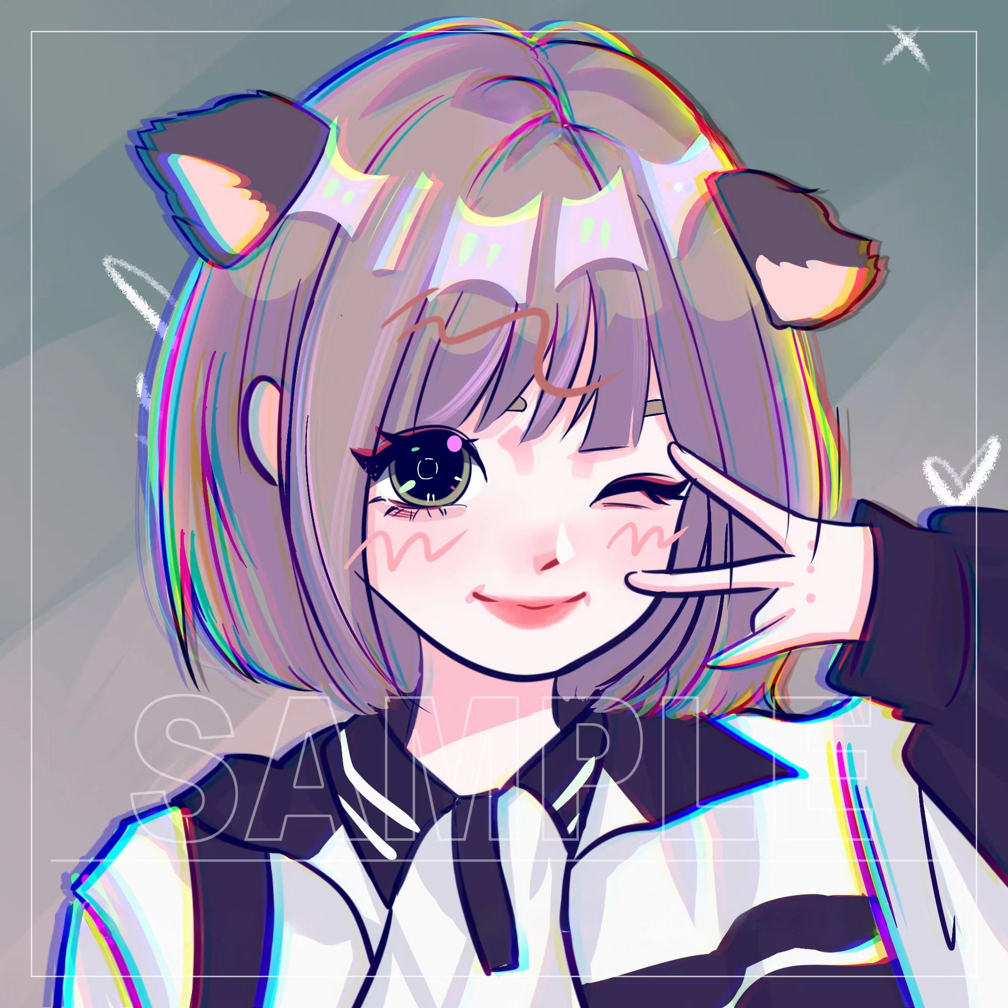 Custom Hand Drawn Anime Style Portraits, Portraits From Photo, Drawing ...