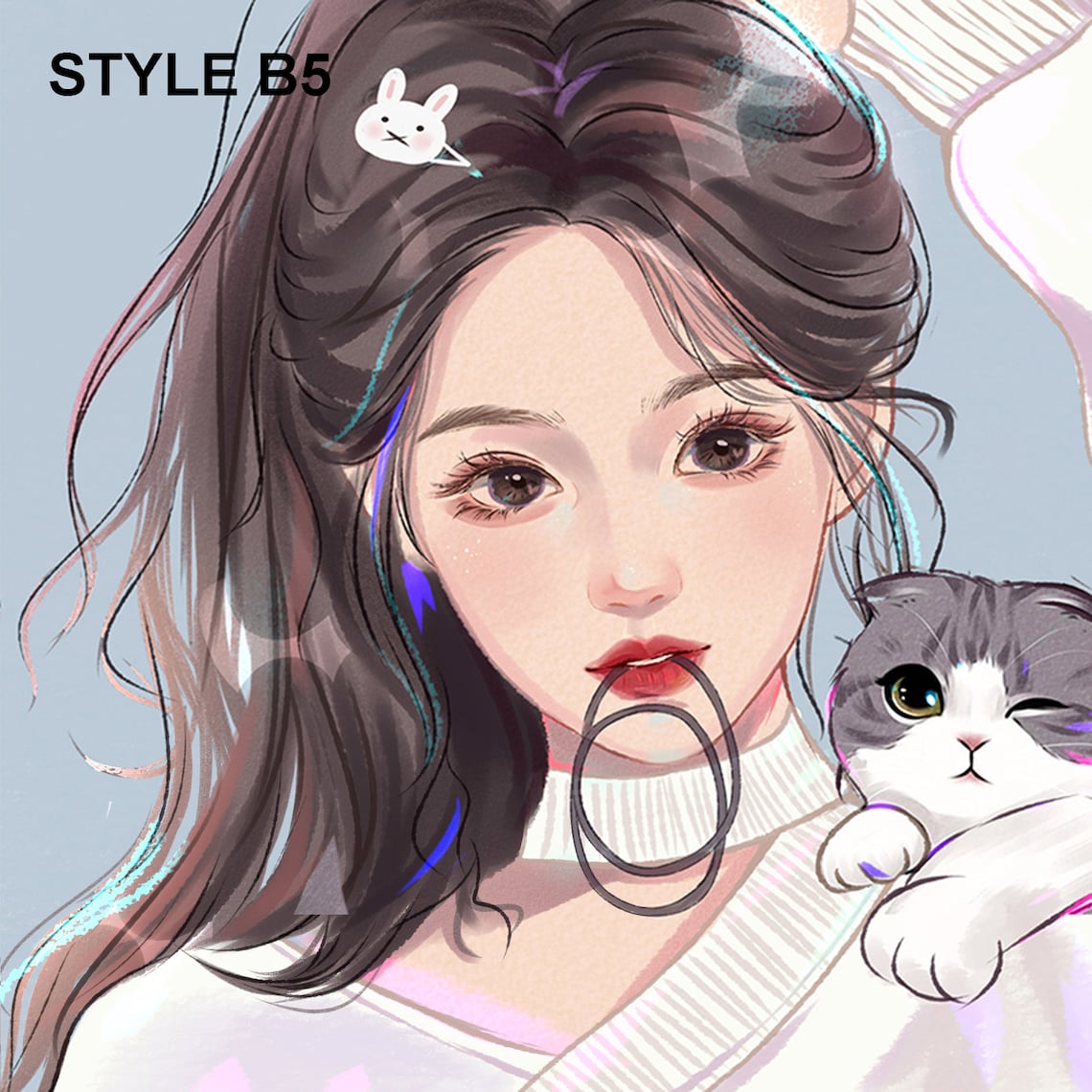 Custom Hand Drawn Anime Style Portraits, Portraits From Photo, Drawing ...