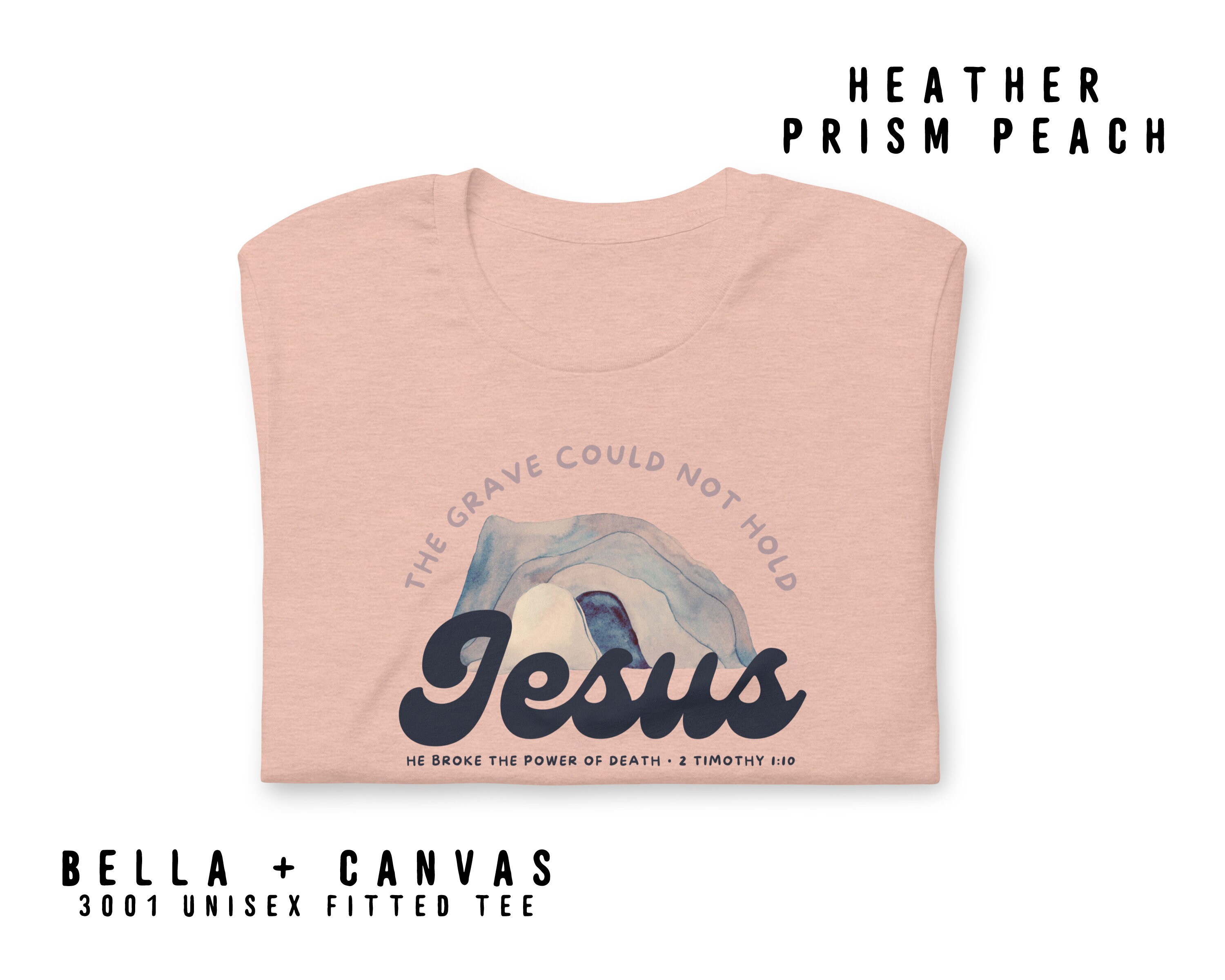 Jesus Overcame the Grave Tee, Bible Verse Shirt, Easter Gift, Christian ...