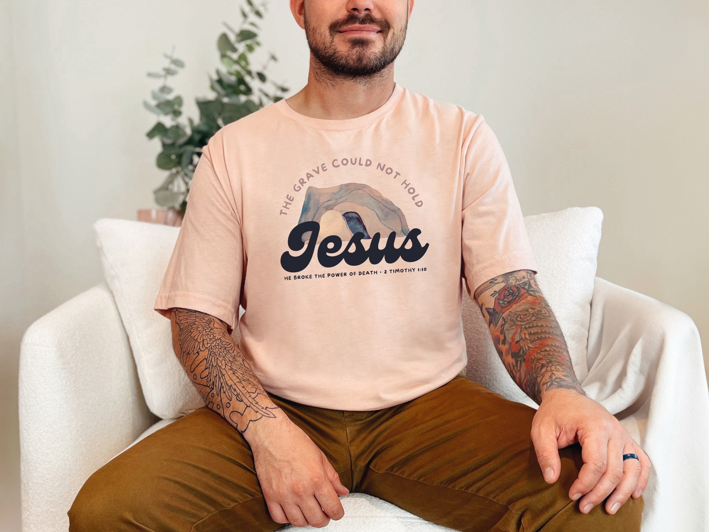 Jesus Overcame the Grave Tee, Bible Verse Shirt, Easter Gift, Christian ...