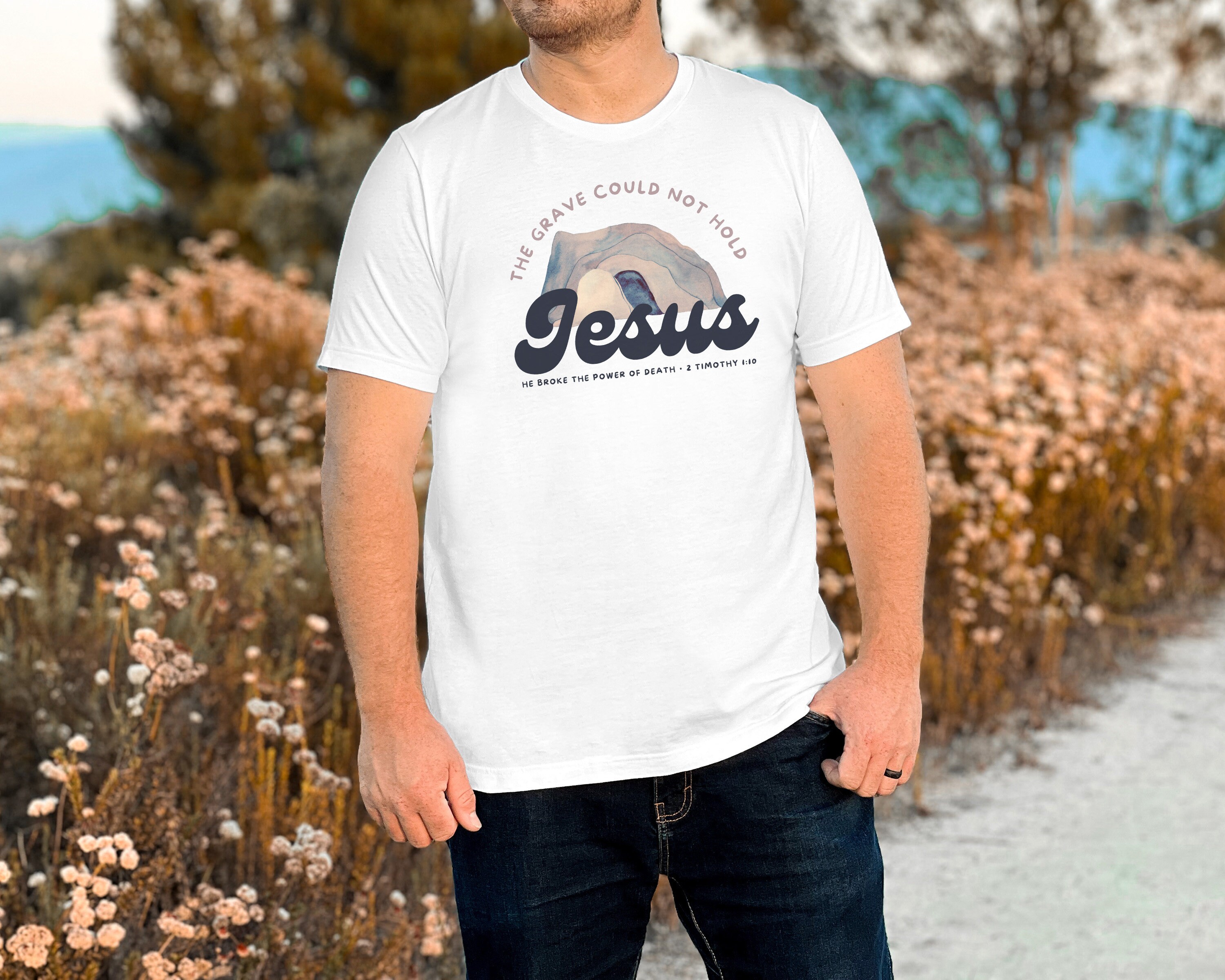 Jesus Overcame the Grave Tee, Bible Verse Shirt, Easter Gift, Christian ...