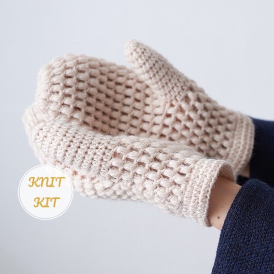 Classy Ball Mittens Knitting Kit - Etsy