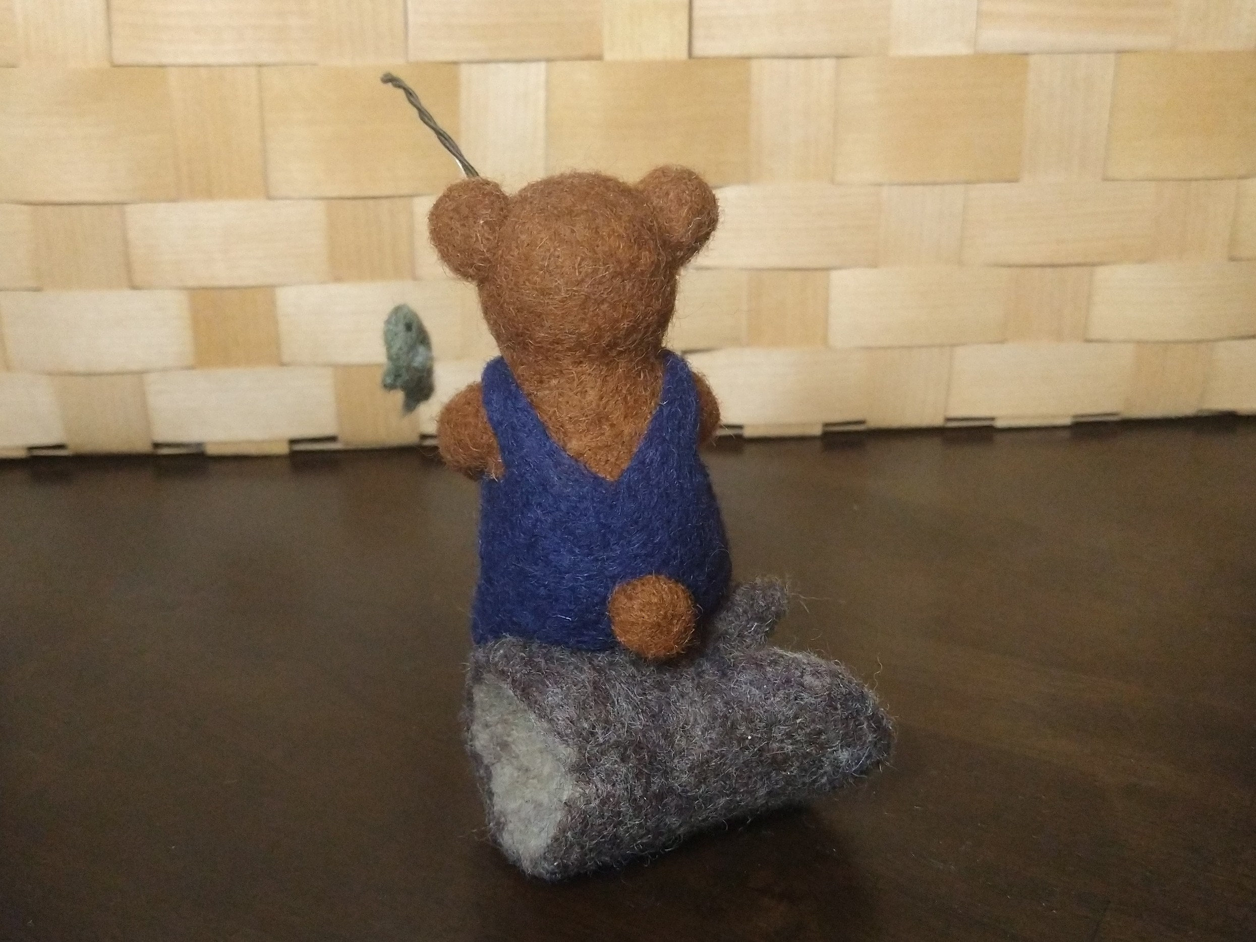 Hand Needle Felted Fishing Teddy Bears - Etsy